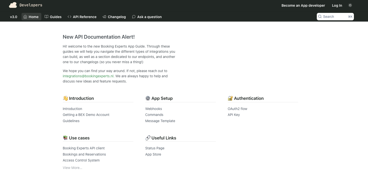 Schnittstelle mit Booking Experts: API Dokumentation reloaded