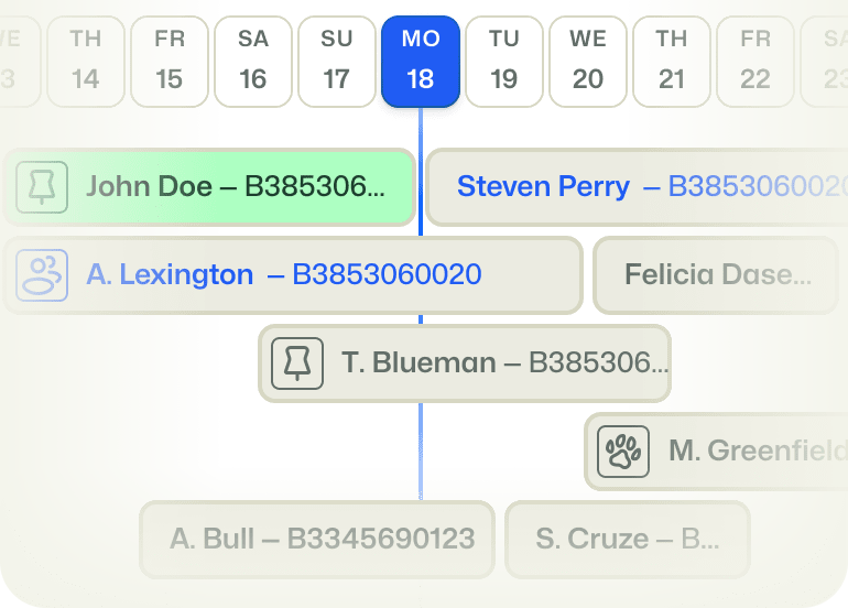 The reservation system to control your holiday park