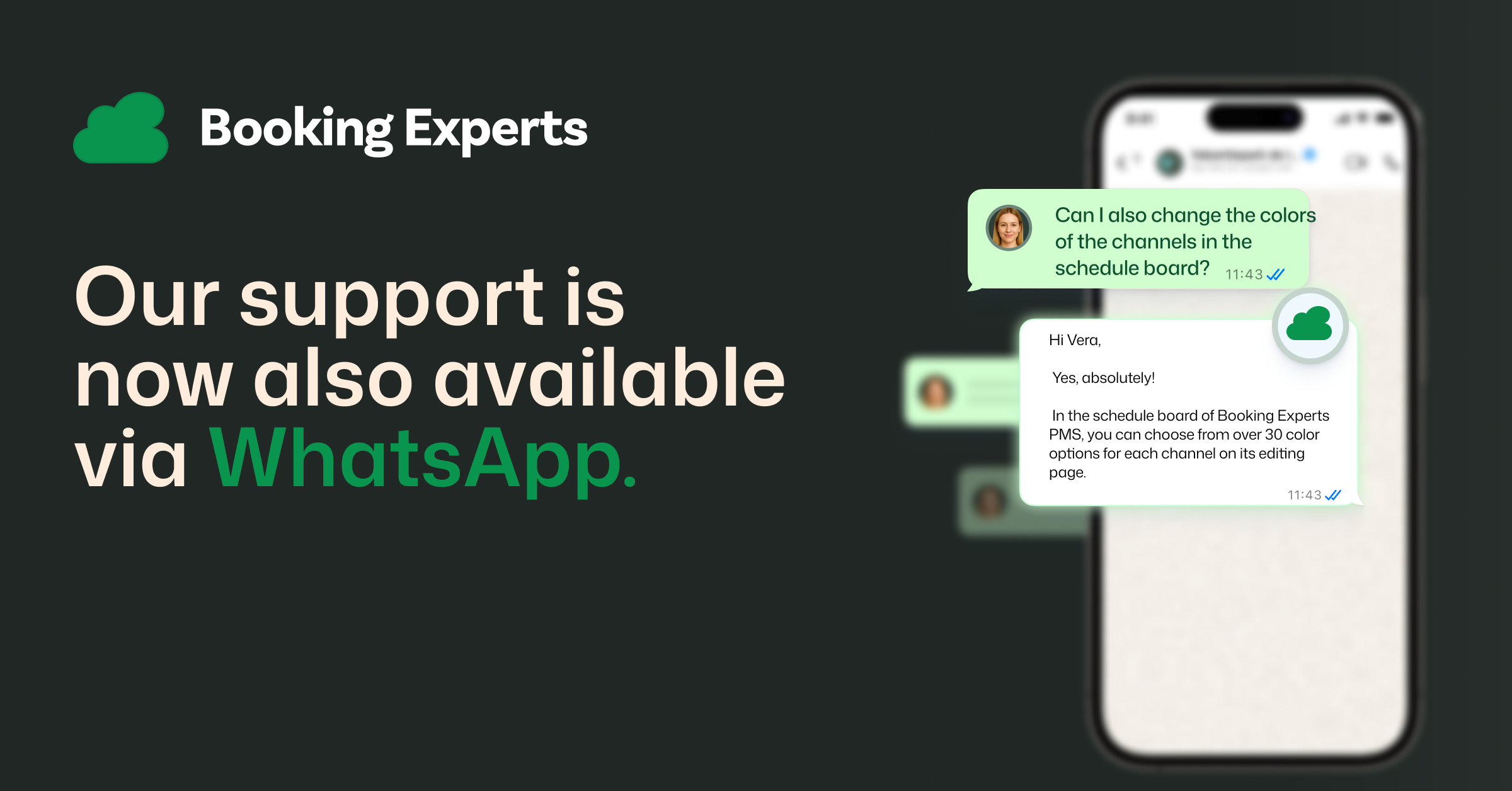 Faster contact, easier collaboration. WhatsApp support is live!